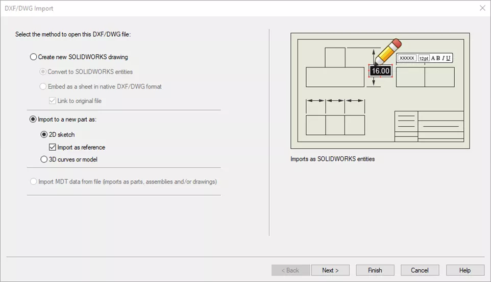 SOLIDWORKS 2D to 3D ツールバーを使用した DWG 変換の高速化 - 3DCAD.news 日本語
